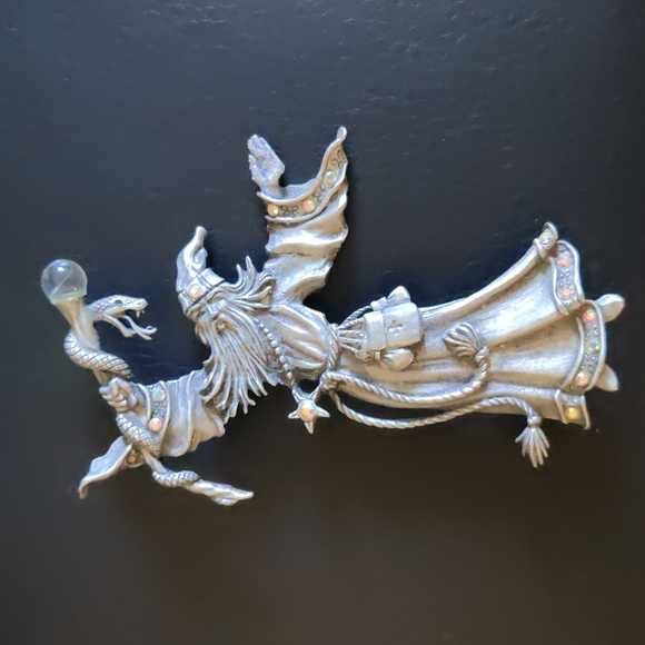 JJ Jonette | Jewelry | Sorcerer Wizard Snake Scepter Asceplius Pewter ...
